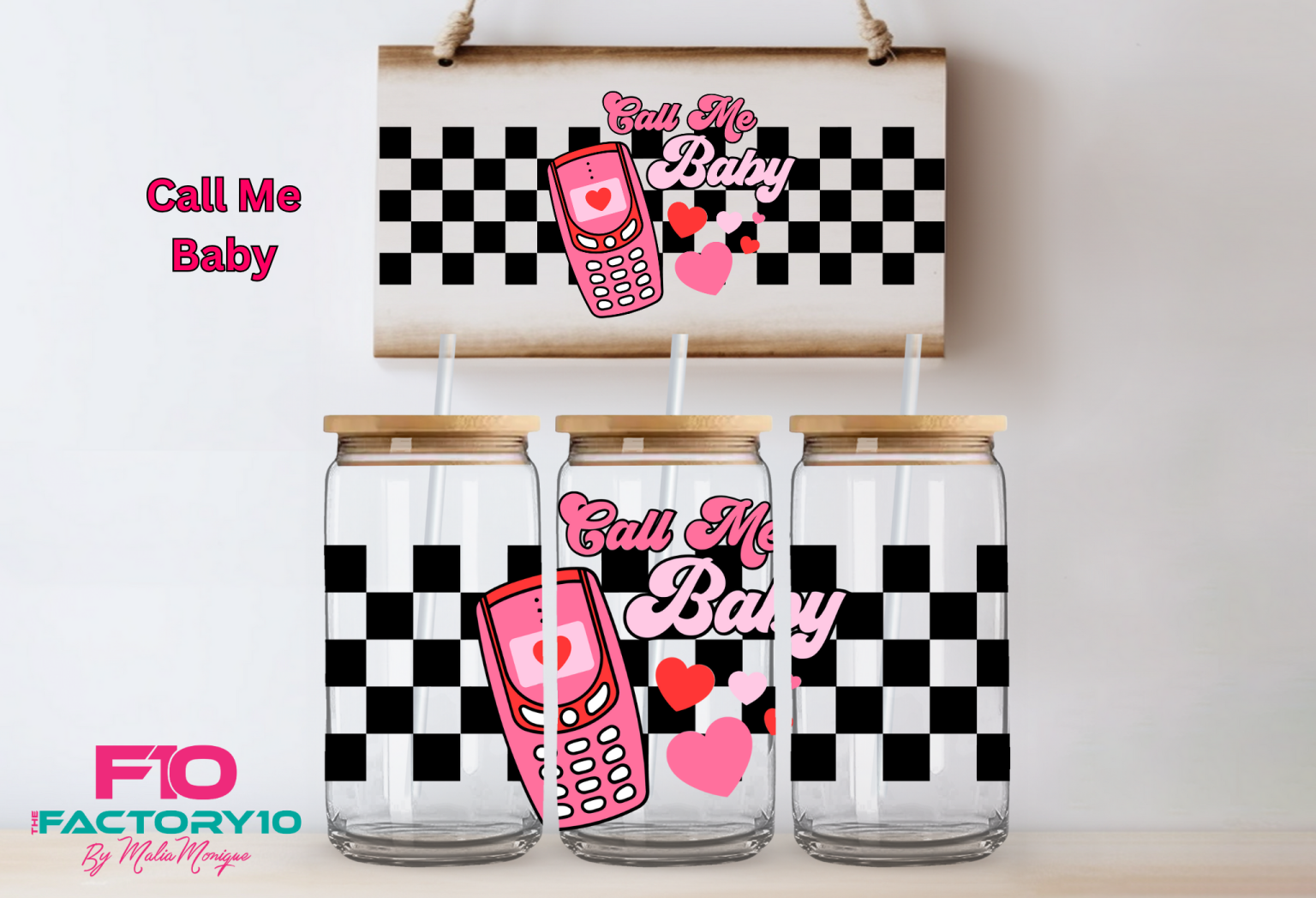 UV DTF Glass Valentine Wraps - The Factory 10