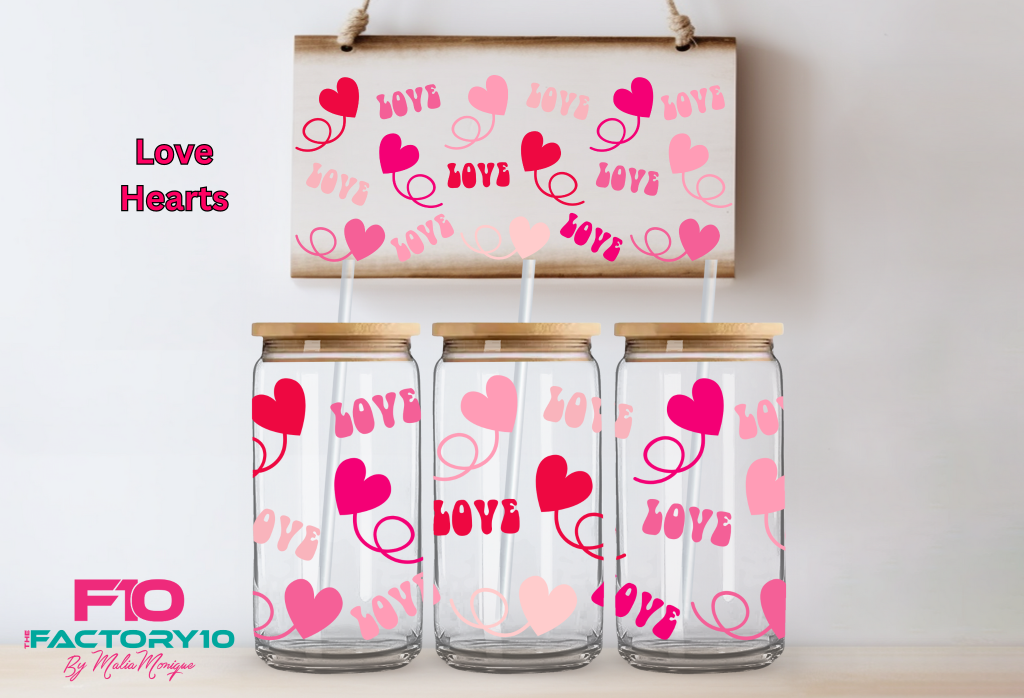 UV DTF Glass Valentine Wraps - The Factory 10