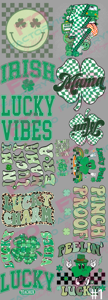 Premade St. Patrick's Day Gang Sheet - The Factory 10