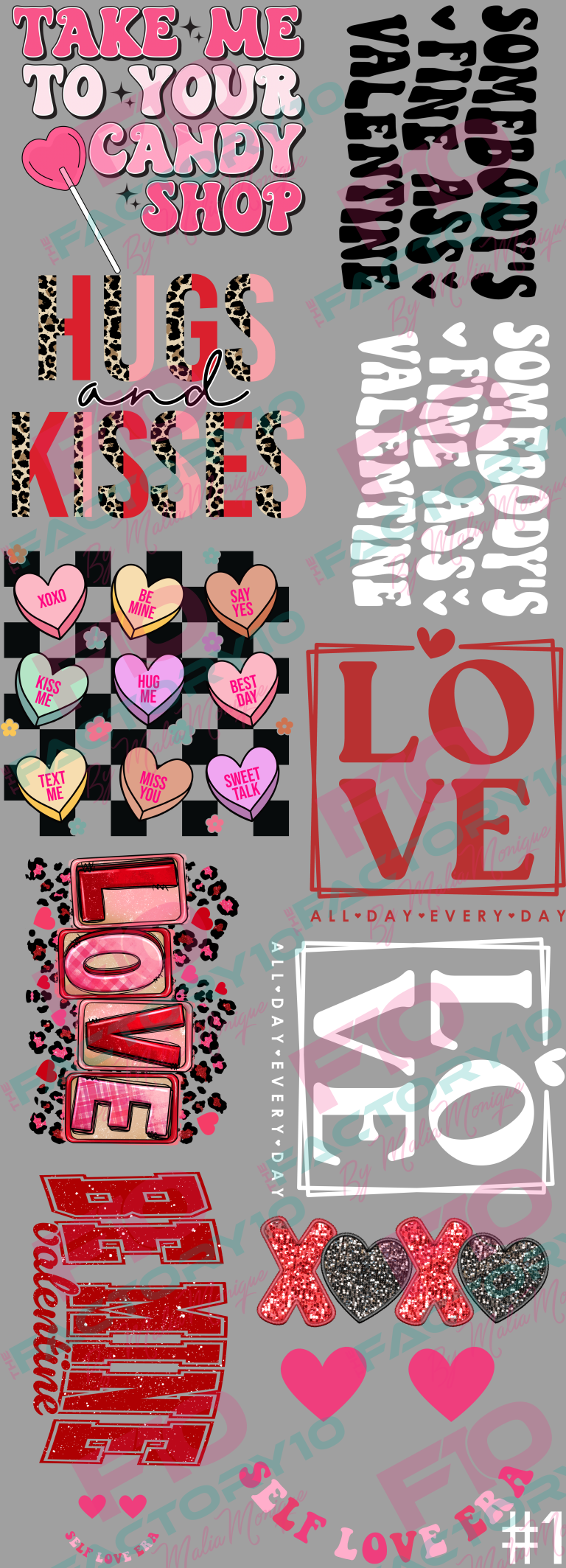 Premade Valentine's Gang Sheet - The Factory 10