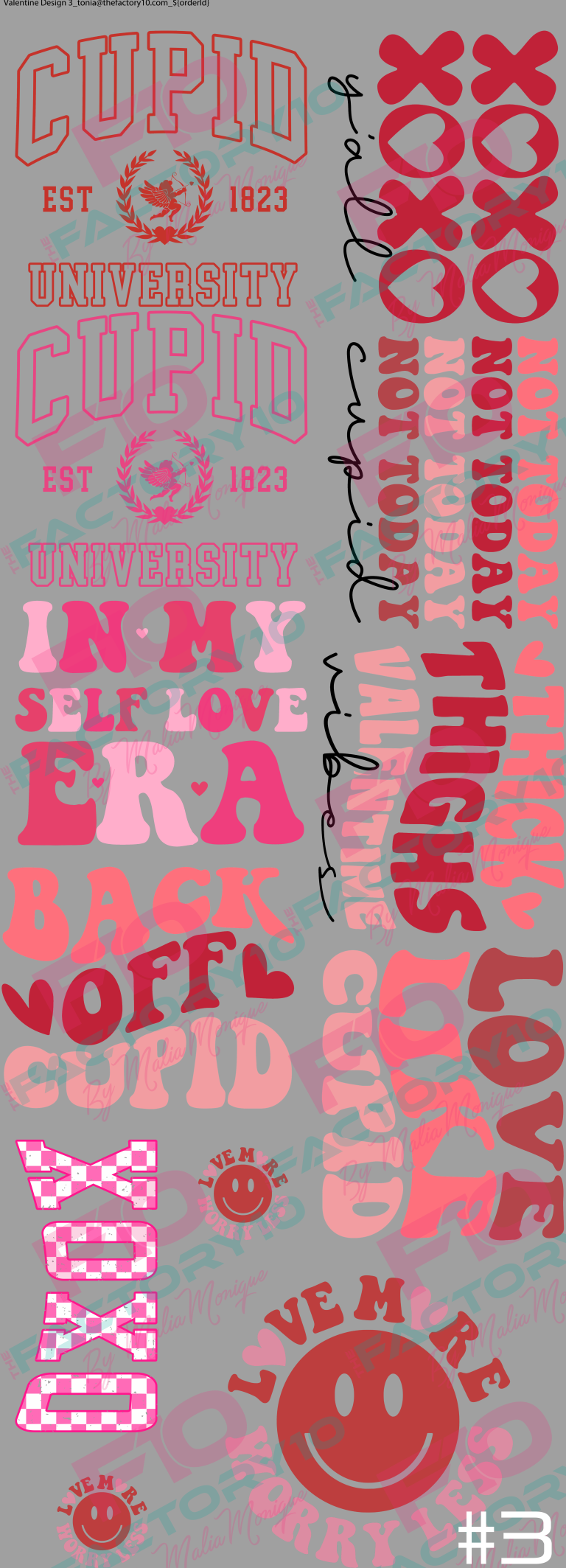 Premade Valentine's Gang Sheet - The Factory 10